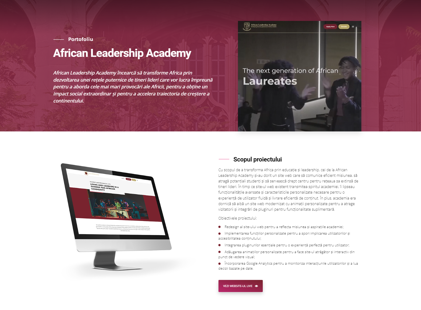 African Leadership Academy | Portofoliu tagDiv