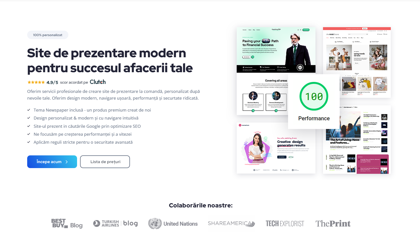Creare site de prezentare | tagDiv